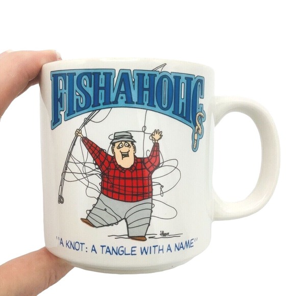 Papel | Dining | Papel Fishaholic Coffee Mug Cup A Knot A Tangle With A ...